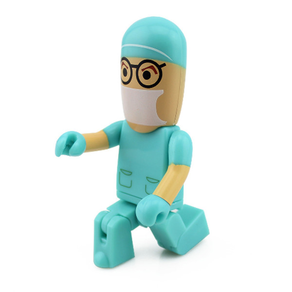 Plastic Doctor Usb Flash Drive / Memory Usb Stick For PC , 8GB/16GB ...